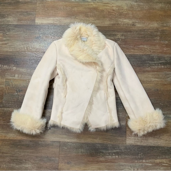 Oasis | Jackets & Coats | Y2k Vintage Oasis Faux Fur Faux Leather ...